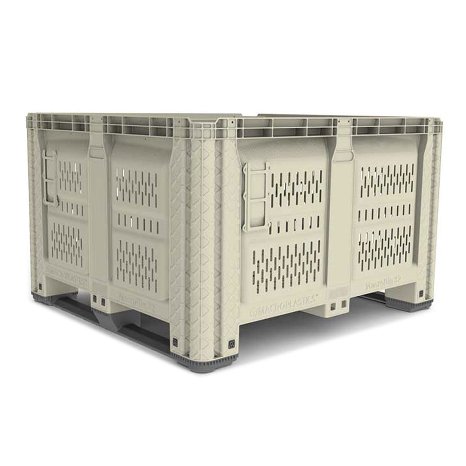 48x45x30 Vented Agricultural Bulk Bin for Produce (MacroBin 32NG-FV ...
