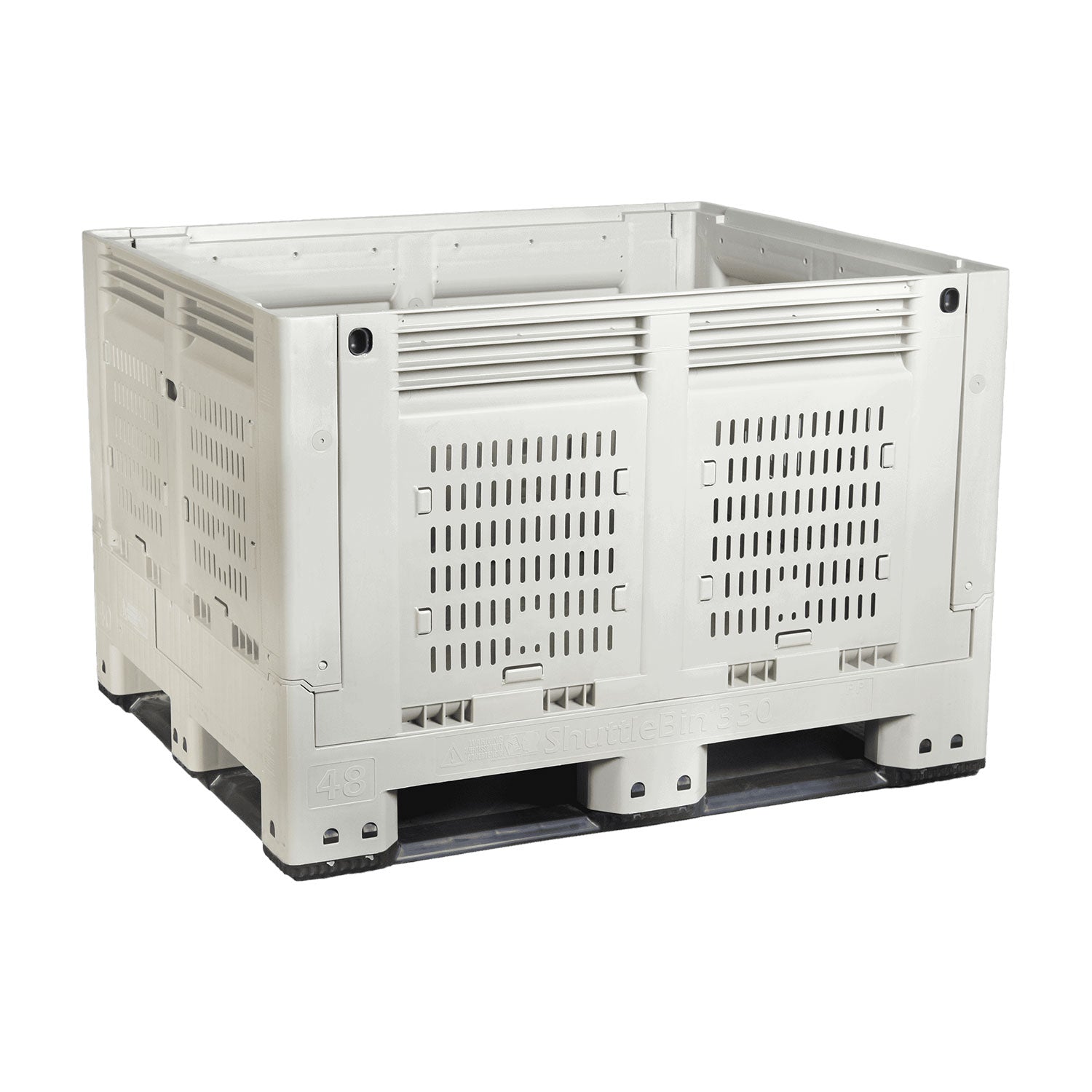 40x48x33 Vented Collapsible Bulk Bin – ShuttleBin 330FV – Pallets & Bins